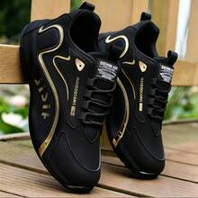 OBOVAY Men's Multi-Function Fitness Shoes, Decorated With Gold Accents ...