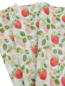 10/20/25/50 Pcs Strawberry Pattern Tissue Paper, Suitable For DIY ...