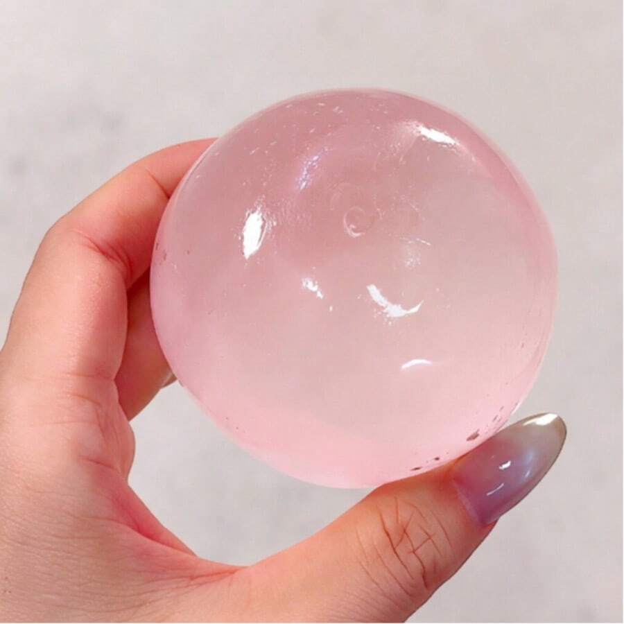 Sakura Pink Marshmallow Soft Squishy Ball, Handmade With Coconut Oil ...