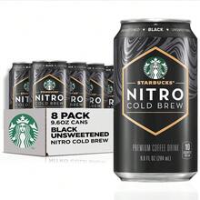 Starbucks Nitro Cold Brew, Vanilla Sweet Cream 9.6 Fl Oz Can (8 Pack ...