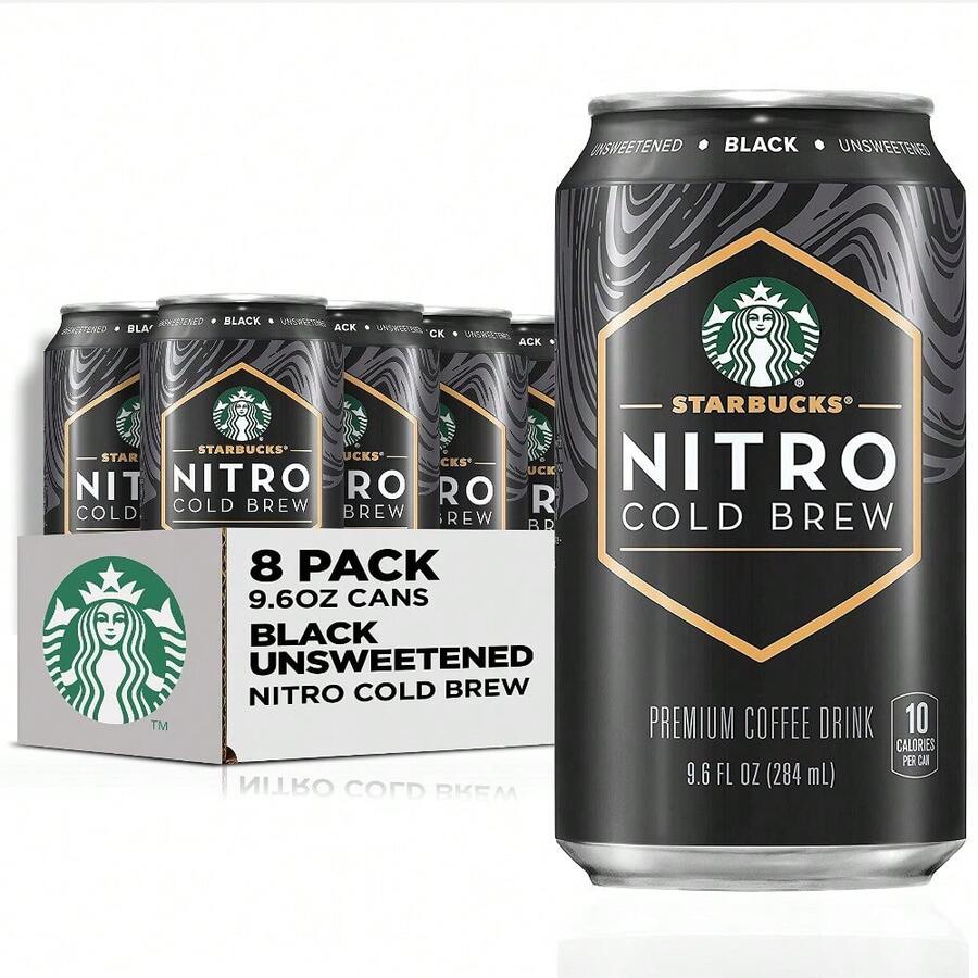 Starbucks Nitro Cold Brew, Vanilla Sweet Cream 9.6 Fl Oz Can (8 Pack ...