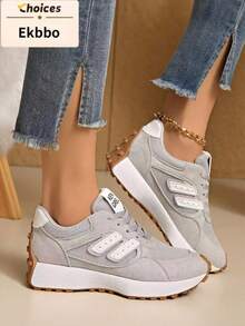 Women's Comfortable Lace-Up Athletic Sneakers - Lightweight ...