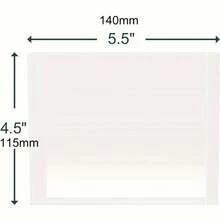 100 Clear Adhesive Top Loading Packing List Pouches, 4.5'' X 5.5 ...