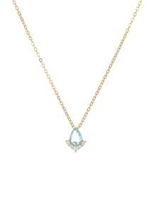 1pc Exquisite Women's Jewelry S925 Sterling Silver Teardrop Shaped Sky ...
