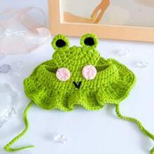 Handmade Crocheted Pet Frog Accessory Set: Cute Lemon Tomato Hat ...