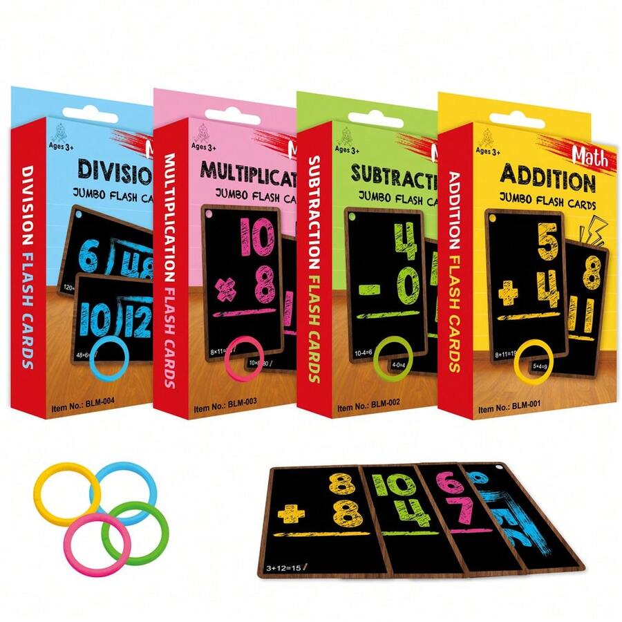 1pc Math Flash Cards Mental Arithmetic - Addition\Subtraction ...