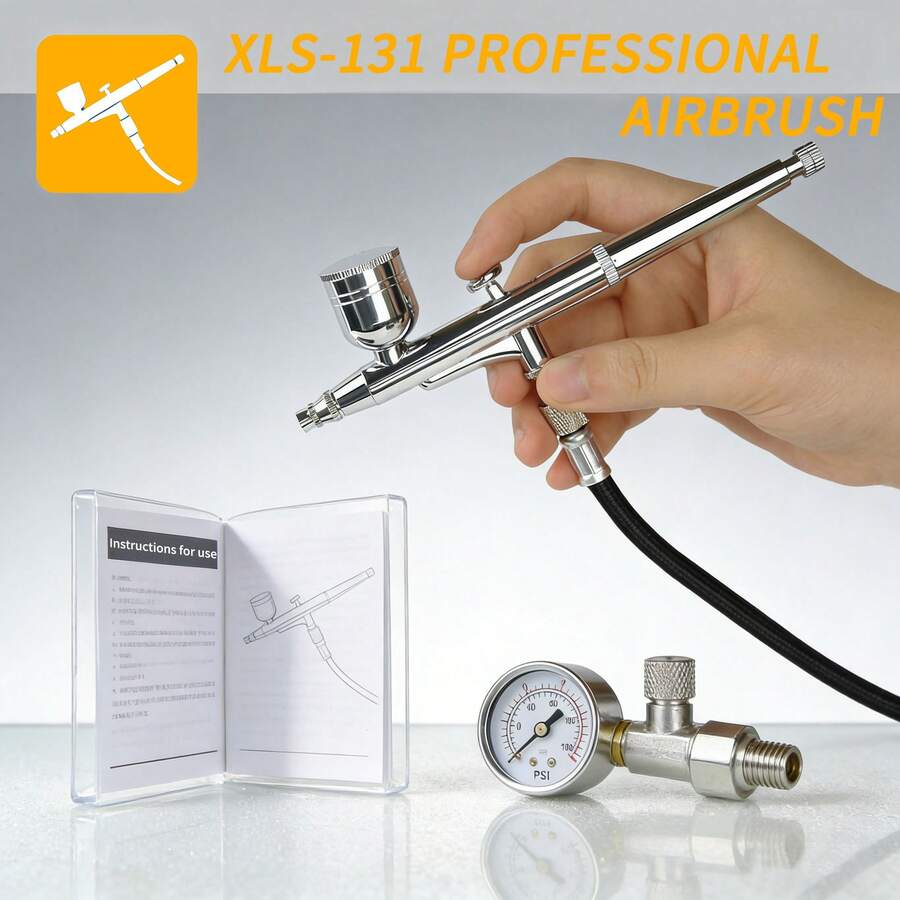 131pcs Airbrush Kit With 0.3mm Nozzle, Interchangeable Paint Cups ...