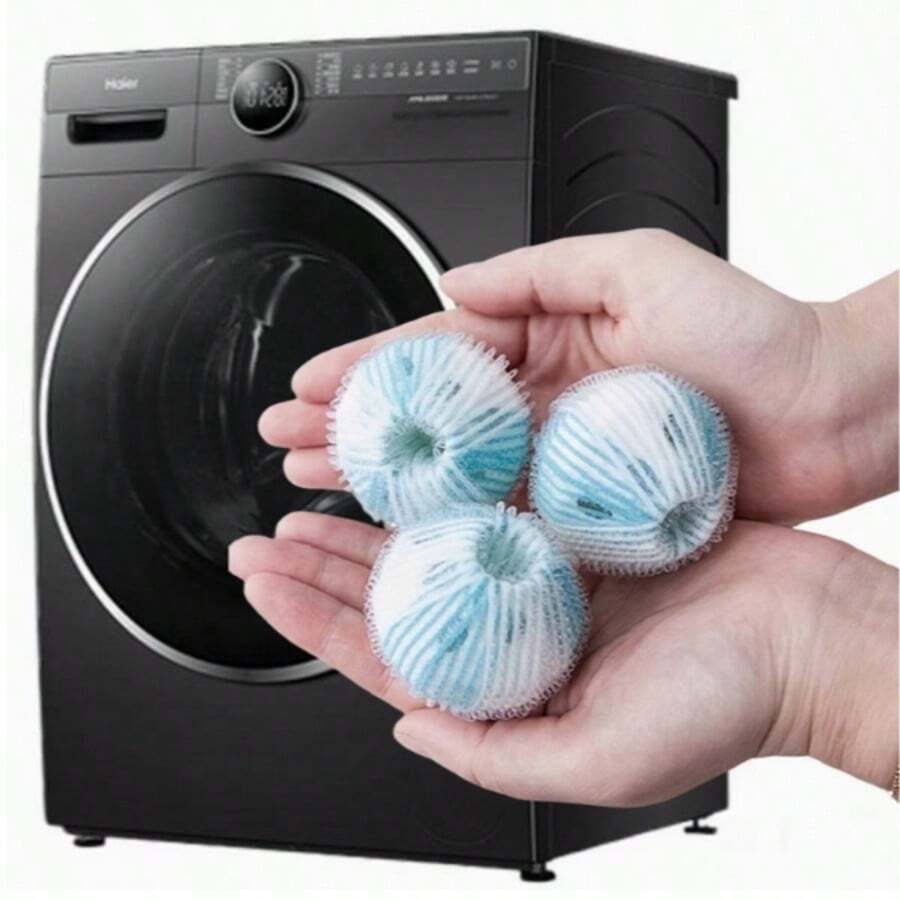 1/6/9pcs Washing Machine Lint Remover Cleaning Balls, Anti-Tangle Pet ...