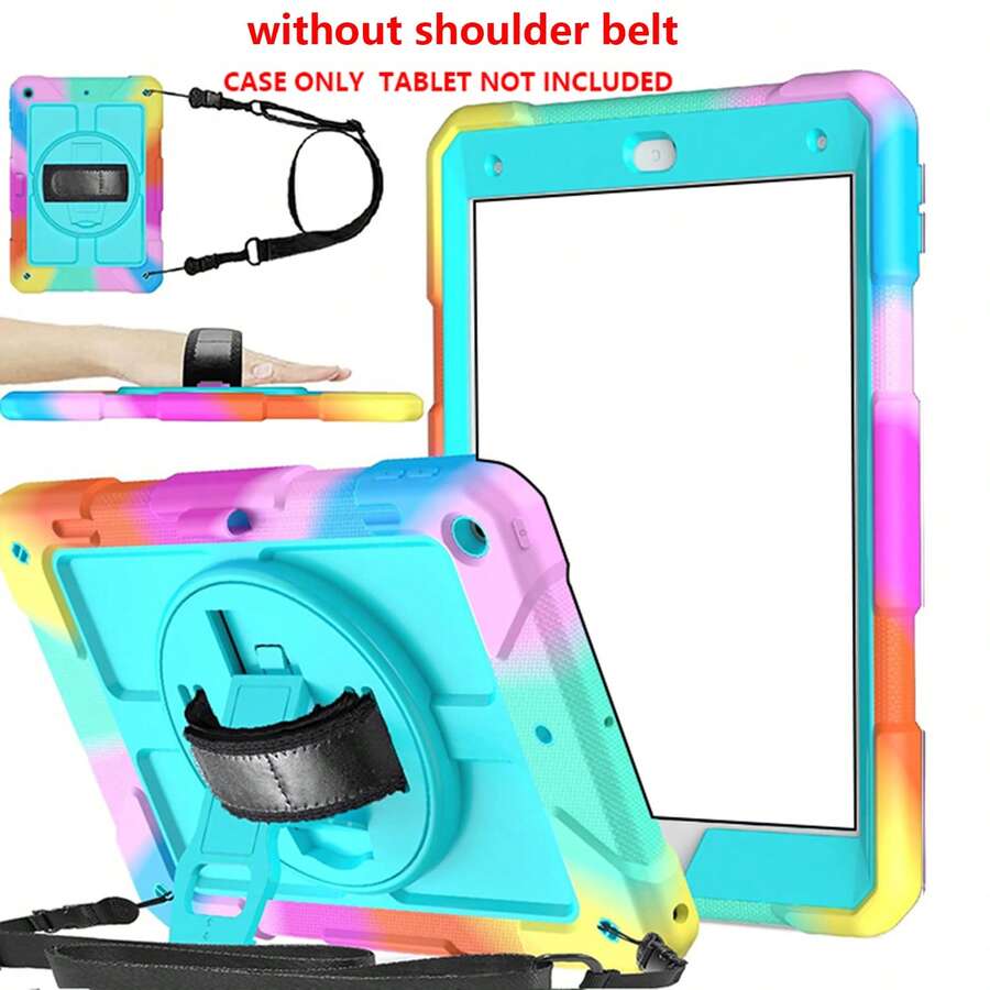 1pc Heavy Duty Rotating Stand Protective Case For IPad (9th, 8th Or 7th ...