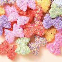 5pcs Acrylic Sequin Beads, Shiny Butterfly Shaped Decorative Beads, DIY ...