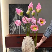 1/2 Stem Artificial Lotus Flower, Lotus Pod, Home Decor, Photography ...