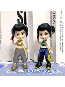 1pc Huntrix K Pop Anime Girl Group Figure Model, Cute Cartoon Character ...