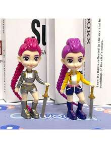 1pc Huntrix K Pop Anime Girl Group Figure Model, Cute Cartoon Character ...
