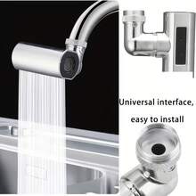 4-Mode Swivel Kitchen Faucet, Adjustable Multi-Function Faucet Suitable ...
