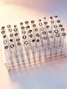 1/2/5/10pcs Pearl Crown, Flower, Clover, Rabbit Eyelash & Eyebrow ...