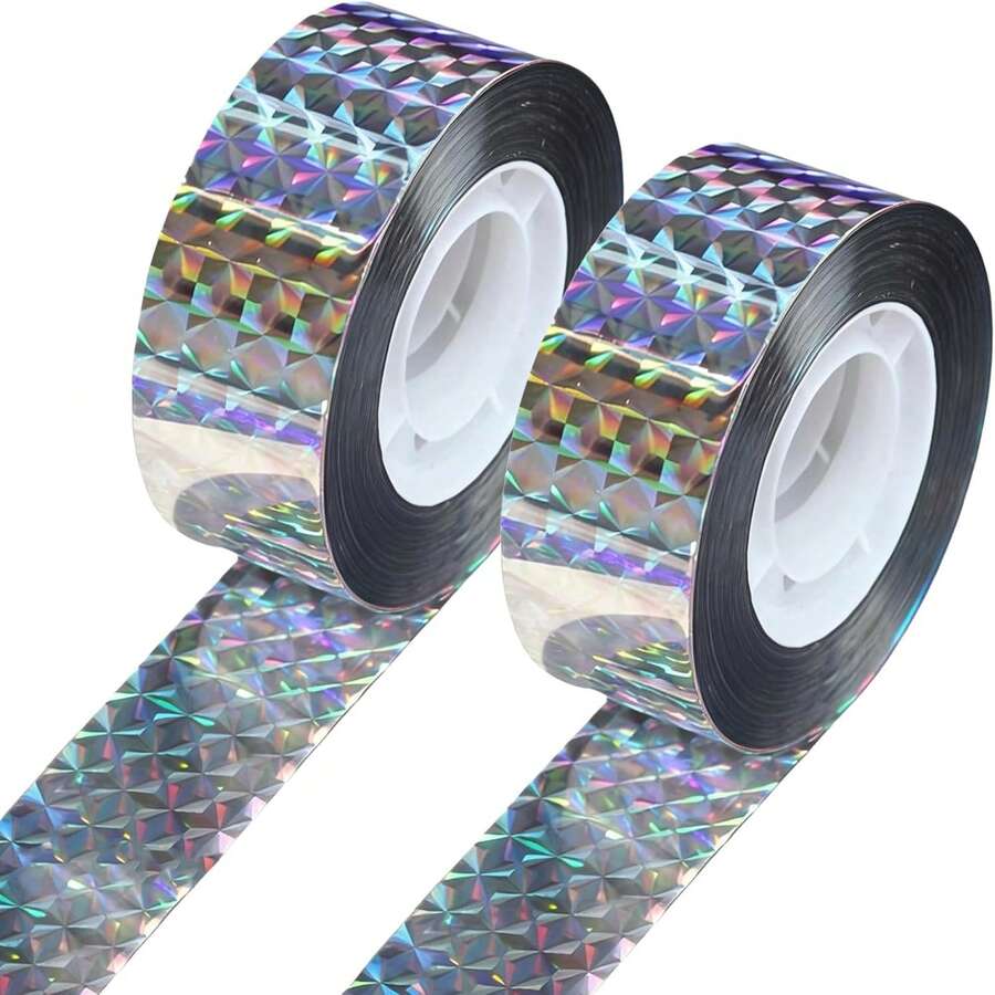 50m Reflective Bird Deterrent Tape, Flashing Strip Pattern To Repel ...
