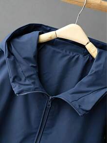 Women's Casual Hooded Loose Jacket, Military Style Windbreaker Spring ...