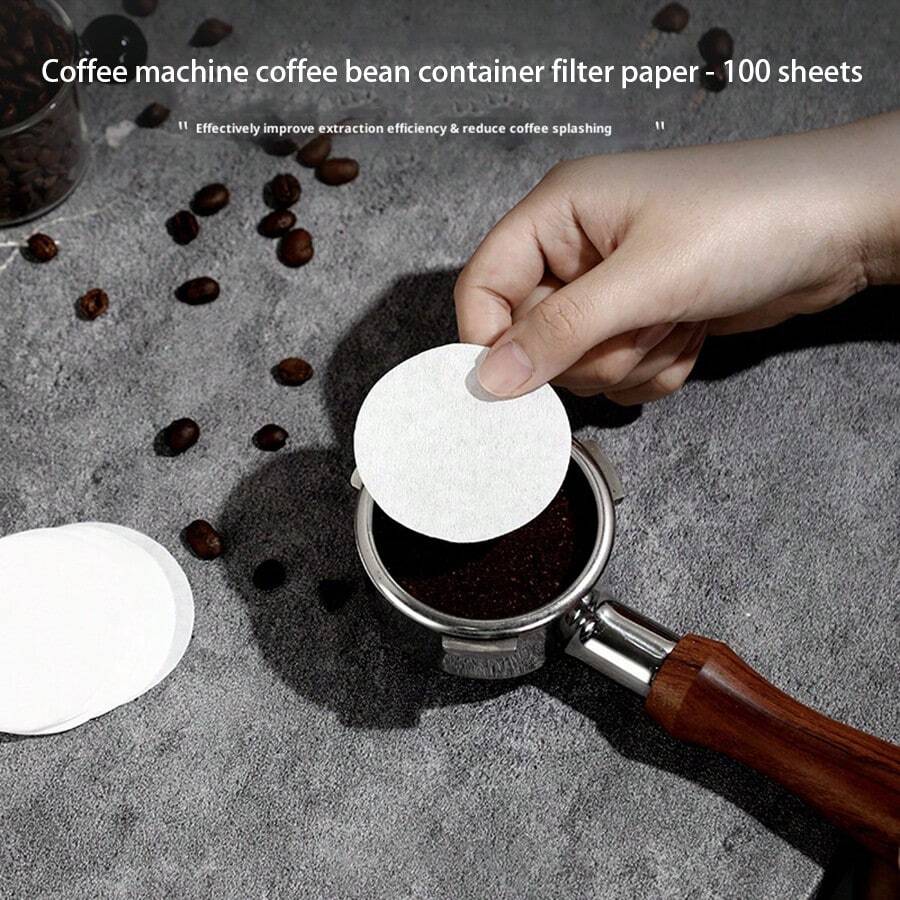 100pcs Round Coffee Filter Papers, Reusable Filter Mesh Sheets For 51 ...