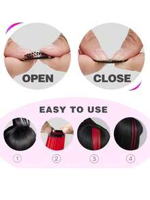 12pcs/6pcs/1pc Rainbow Clip-On Hair Extensions - Perfect For Music ...