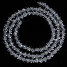 1 Strand 8mm Dual-Color Cracked Glass Beads, Approx. 100pcs/Strand ...