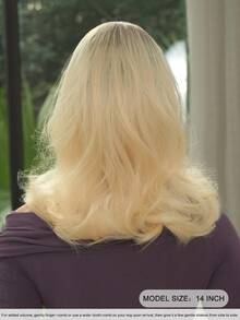 7JHH WIGS Short Platinum Blonde Wavy Headband Wigs For Women 14 Inch ...