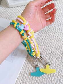 1pc Handmade Dopamine Star Lanyard, CCD Pendant Bracelet Accessory ...