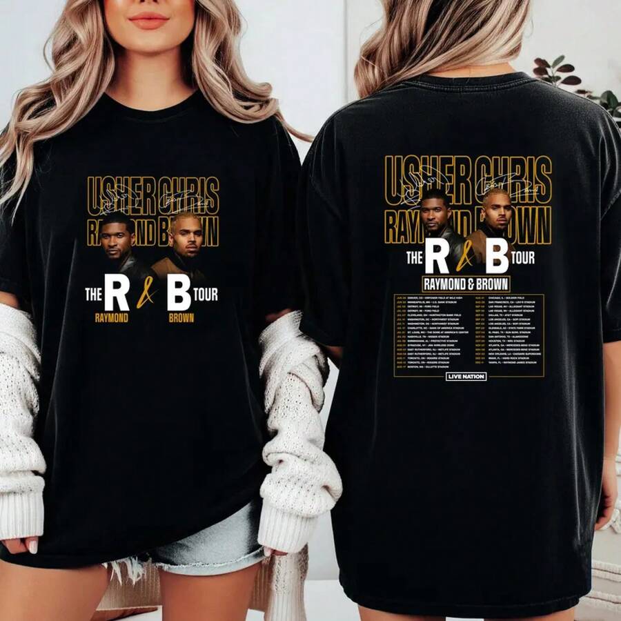 T-shirt Usher Raymond & Tour 2026 | Moda de Mujer | SHEIN México