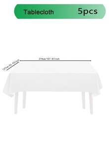 1pc Multicolor Plastic Tablecloth Suitable For Rectangular Tables, High ...