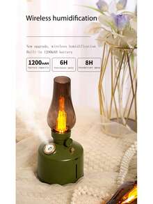 OBOVAY Minimalist Portable Retro Humidifier Lamp, Classic Kerosene Lamp ...