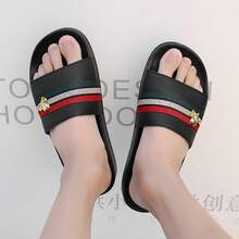 2026 Spring New Casual Slip-On Slippers For Men, Fashionable Striped ...