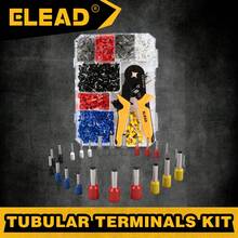 ELEAD 2180Pcs Ferrule Crimping Tool Kit, Quadrilateral Ratchet Crimp ...