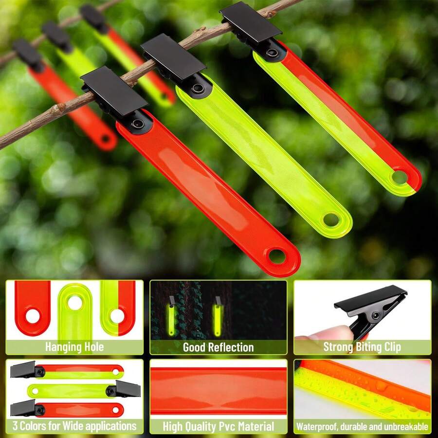 12pcs Reflective Strips For Archery, Cycling, Outdoor Activities - High ...