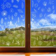 90 PCS Leaf Window Clings - Double Sided White Leaves Stickers - 90 ...