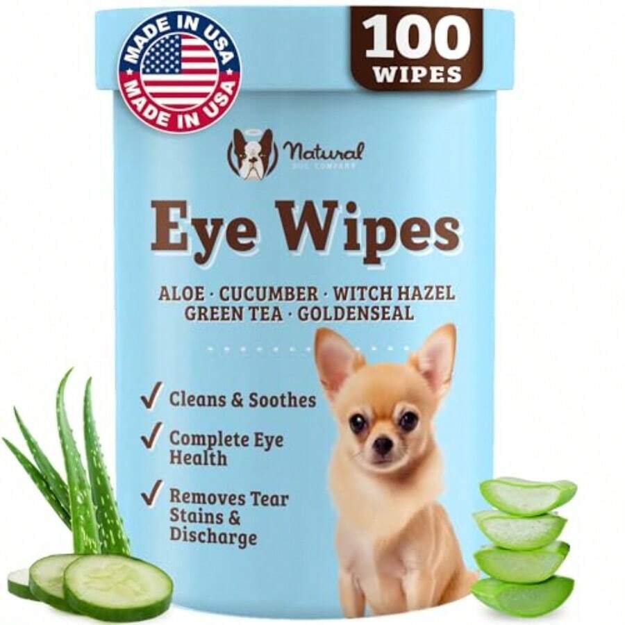 Dog Eye Cleaning Solun For Tear Stains Discharge Gentle A Vera Wh Hazel ...