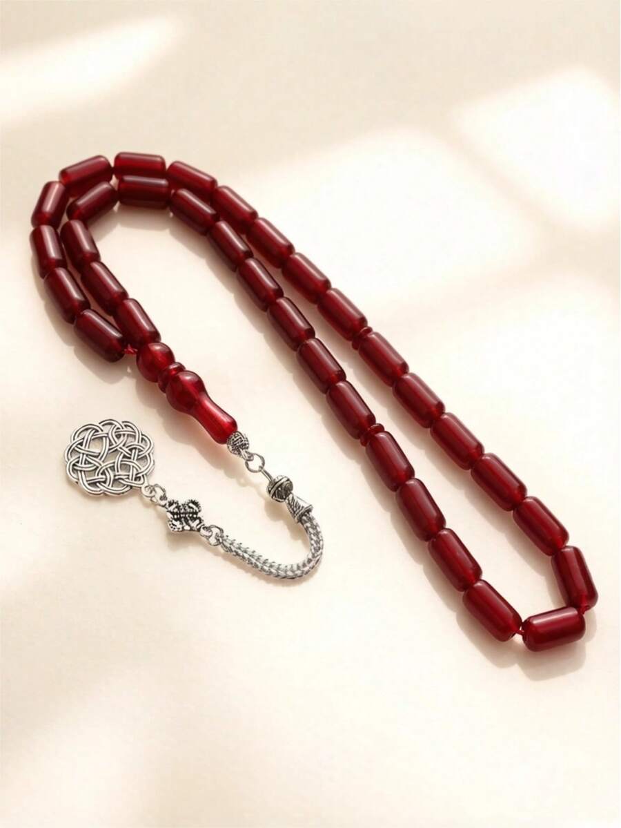 1pc 33 Beads Islamic Prayer Beads Tasbih Misbaha, Handheld Rosary With ...
