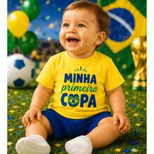 Kids' T-Shirt Brazil My First World Cup 2026 Exclusive Premium Print ...