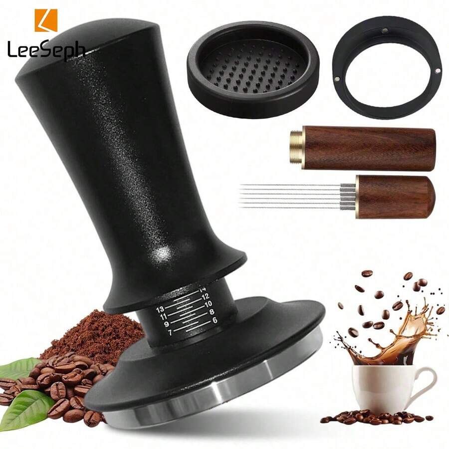 51/53/58mm Espresso Accessories Set, Including Spring-Loaded Tamper ...