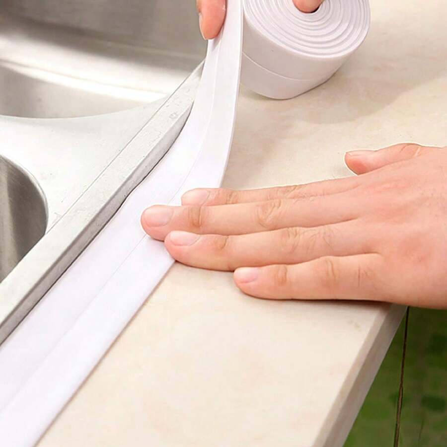 1pc Bathroom Shower Sink Bathtub Sealing Strip Tape PVC Self-Adhesive ...