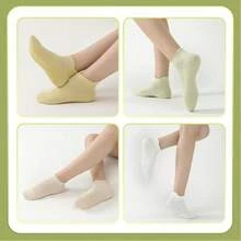 1/6 Pairs Women's Pilates Grip Socks, Women's Yoga Socks, Non-Slip Grip ...