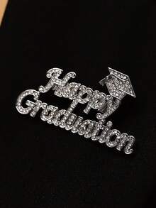 1pc Elegant New Graduation Season Brooch With Rhinestones, Luxury High ...