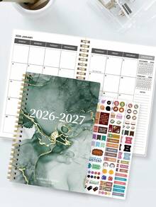 Trees A5 2026–2028 Monthly Planner, 24-Month Calendar Book With Monthly ...