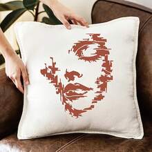 21.08*29.72cm Template For Face Hollow Painting, Blurred Face Tracing ...