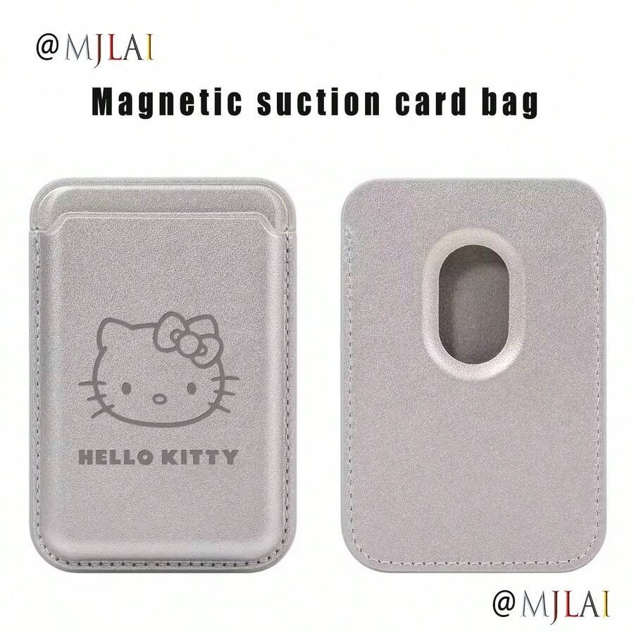 SANRIO Novo Suporte Magnético de Cartão Prateado Original da Moda com ...