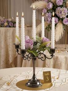Luxury Metal Candelabra, Gold Elegant Multi-Arm Candle Holder/Candle ...