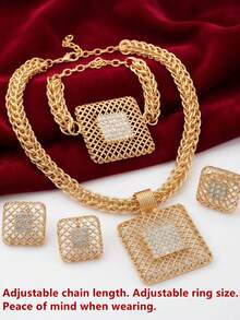 Jewelry Women Gold Necklace Wedding Anniversary Celebrations Jewelry ...