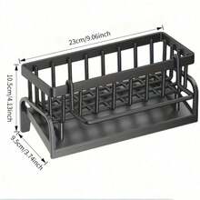Multifunctional Sink Drain Rack, Carbon Steel Kitchen Sponge Holder ...