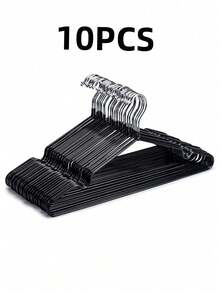 10pcs Non-Slip Rubber Coated Metal Hangers, Heavy Duty Hangers With ...
