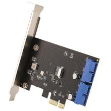 PCI Express USB 3.0 19 Pin Expansion Card PCIE 1X To 2 Ports USB 3 19 ...