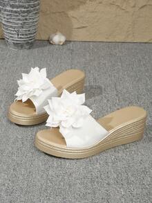 2026 New Thick Bottom Wedge Sandals, Women's Platform Beach Slippers ...