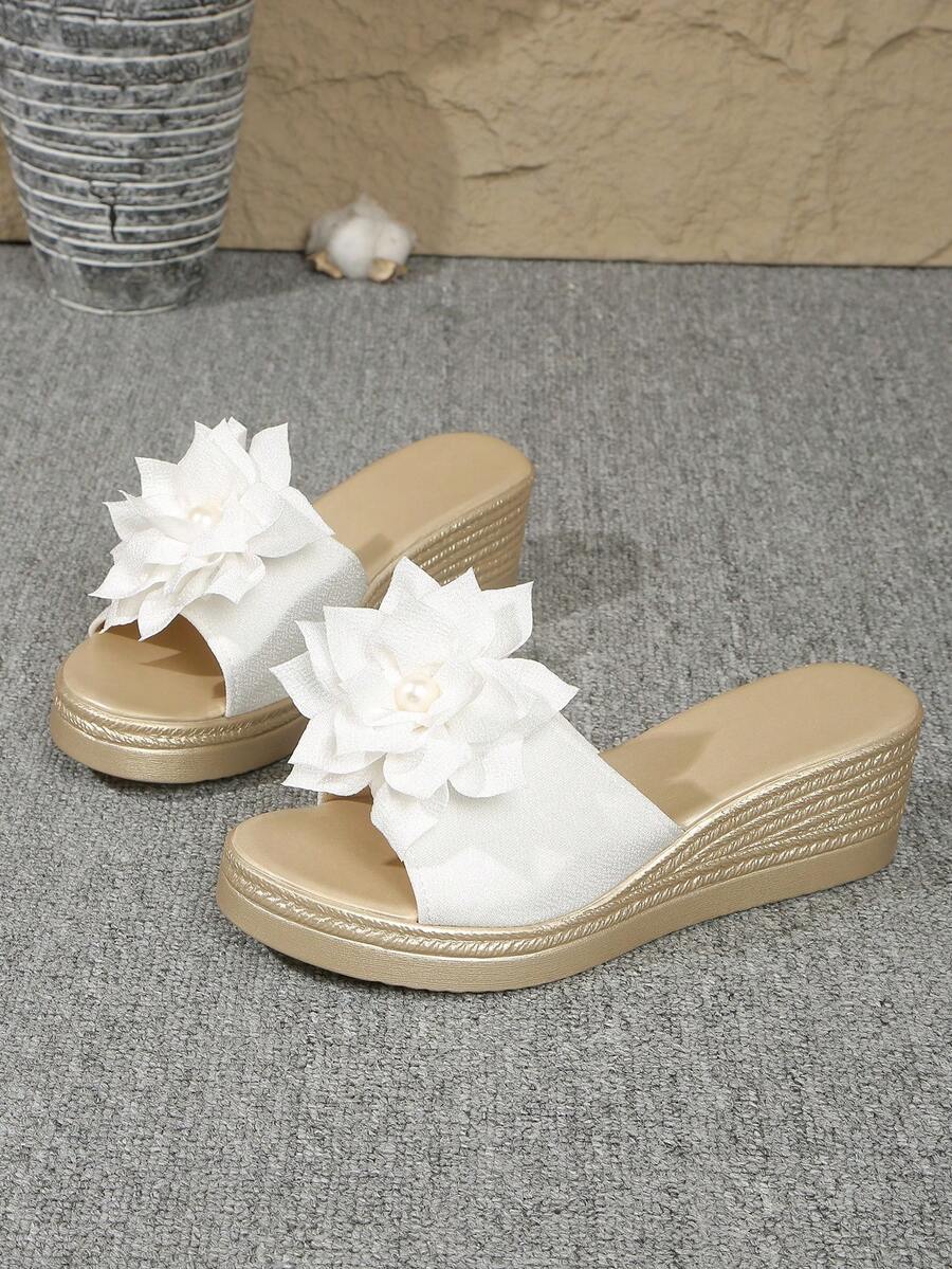 2026 New Thick Bottom Wedge Sandals, Women's Platform Beach Slippers ...